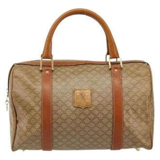 Celine Pre-owned Vintage Macadam Handbag - Femme - Pre-owned - Beige - Taille: ONE Size