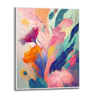 Reinders Gerahmtes Bild, Dreamy Flowers, Wohnzimmer, Poster, Wanddeko, Room Decor, MDF, Mehrfarbig, 50 x 40cm