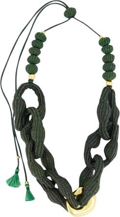 Johanna Ortiz Femme, Accessoires, Vert, Taille: ONE Size Reverence To Their Gods Necklace