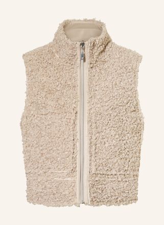 Monari Monari Weste Mit Teddyfell Zum Wenden beige