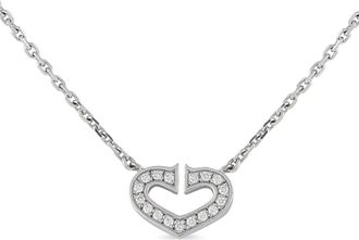 Cartier C Heart diamond necklace - Silber