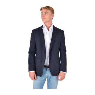 HUGO BOSS Homme, Vestes, Bleu, Taille: XL Blazer Slim Fit Bleu Fonc&eacute; Classique