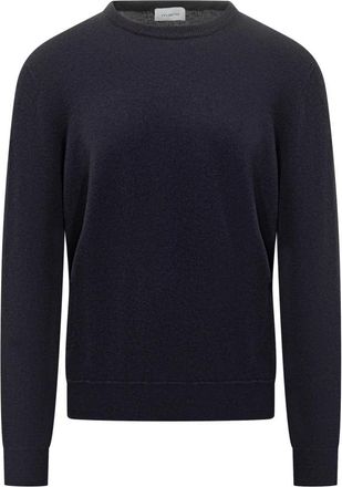 Malo Homme, Pulls, Bleu, Taille: 2XL Pull Ras du Cou en Cachemire Pur