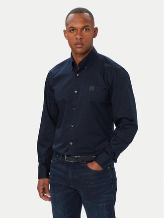 HUGO BOSS Hemd Ricoplus_M 50565626 Dunkelblau Regular Fit