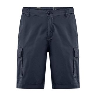 Bomboogie Homme, Shorts, Bleu, Taille: 2XL Bermuda cargo en popeline de coton
