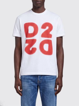 Dsquared2 T-shirt en coton &agrave; manches courtes et coupe slim avec logo imprim&eacute;