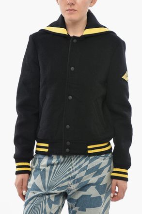 Stella McCartney Wool Bomber ERVE With Contrasting Details Stella McCartney