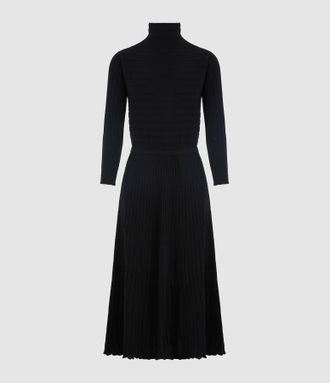 Molli Robe Longue Daurence Noir Profond