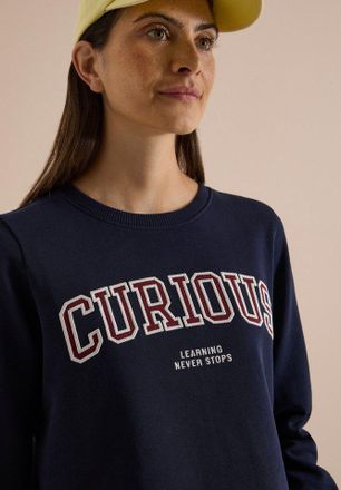 Cecil Sweater mit Rundhals und Stickerei
