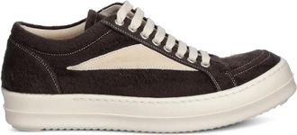 Rick Owens baskets Sneaks à effet brossé - Marron