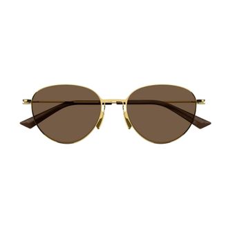 Bottega Veneta Ultra Thin Metallrahmen Sonnenbrille - - Accessories - Damen - Gelb - ONE SIZE