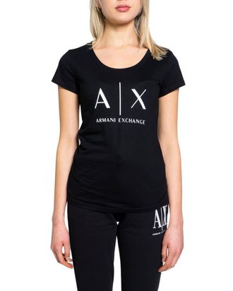 A|X Armani Exchange Damen T-Shirt in Schwarz