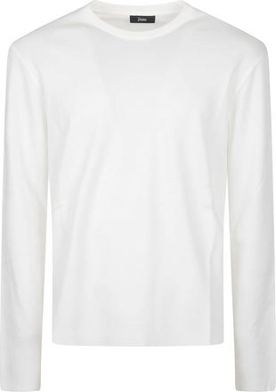 Herno Homme, Tops, Blanc, Taille: S T-shirt ras du cou