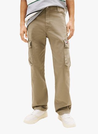 Tommy Hilfiger Pantalon cargo droit en coton m&eacute;lang&eacute;