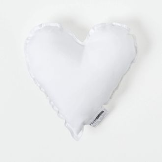 Homescapes Kissenf&uuml;llung in Herzform, F&uuml;llkissen aus silikonisierter Super-Mikrofaser, ideal als Innenkissen f&uuml;r DIY-Sofakissen/Zierkissen, 40 cm