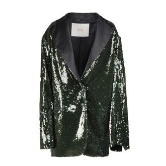 Jucca Giacca in paillettes - - Jackets - Damen - Gr&uuml;n - M