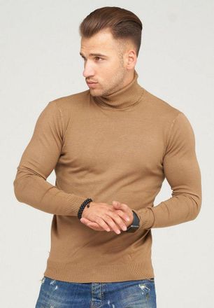 Behype. Rollkragenpullover TIBERIUS im modischen Slim Fit-Schnitt