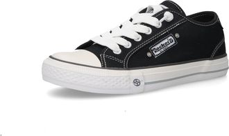 Dockers by Gerli Damen Low-Top Sneaker, Frauen Halbschuhe,Sportschuhe,Freizeitschuhe,Turnschuhe,Laufschuhe,schn&uuml;rer,schwarz/Weiss,37 EU