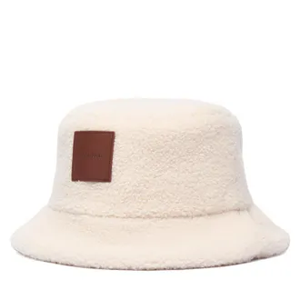 Calvin Klein Hut Calvin Klein All-Over Sherpa W/ Patch Bucket LV04F5097G Creme