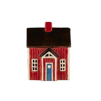 Ib Laursen Haus f/Teelicht Visby Blaue T&uuml;r, B: 8 H: 17,5 L: 13,3