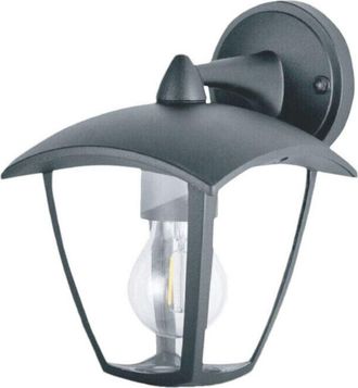 Trade Shop Trade Shop - APPLIQUE LANTERNA DA PARETE PER GIARDINO FACCIATE LAMPADA DA MURO E27 IP44 819WB-B232 - Dunkelgrau