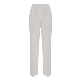 Ql2 Quelledue QL2 Quelledue, Femme, Pantalons, Blanc, Taille: 38 FR Pantalon en coton stretch