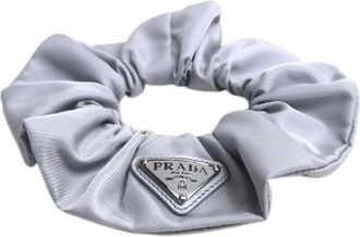 Prada Pre-owned Re Nylon Scrunchie - Femme - Pre-owned - Gris - Taille: ONE Size