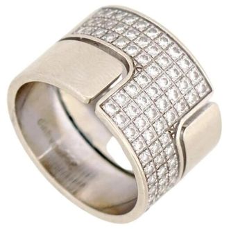 Dinh Van Ring - DINH VAN SEVENTIES GM 223106 T50 WEISSGOLD 18K RIN - Gr. ONESIZE - in Silber - f&uuml;r Damen