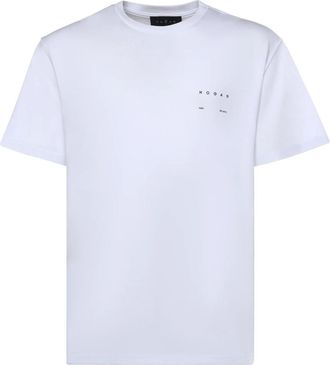 Hogan Homme, Tops, Blanc, Taille: M T-shirt en coton avec logo