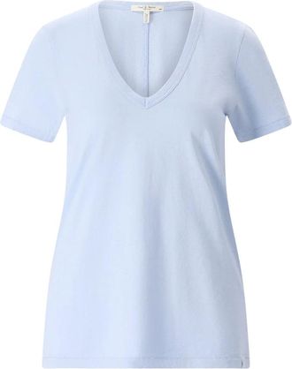 Rag & Bone Femme, Tops, Bleu, Taille: 44 FR The Slub Vee