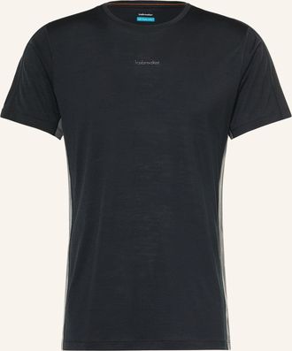 Icebreaker Funktionsshirt 125 Cool-Lite Sphere Mit Merinowolle schwarz
