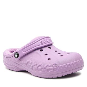 Crocs Pantoletten Crocs 9 Baby Lined Clog 205969-5Q5 Violett