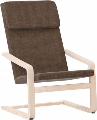 vidaXL Relaxsessel Dunkelbraun Stoff Vidaxl