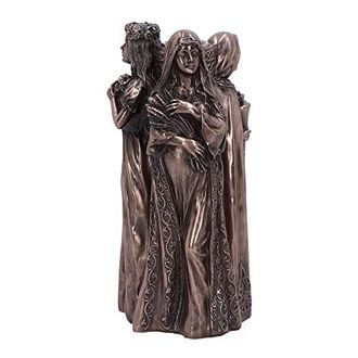 Nemesis Now Maiden, Mother Crone Kerzenhalter, 17 cm, Bronze