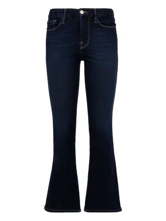 Frame Denim jean évasé à coupe courte - Bleu