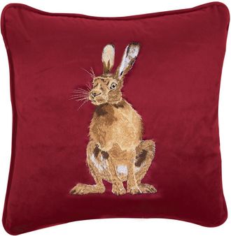 Wrendale Designs by Hannah Dale Kissen Golden Hour, bestickt, Hasenmotiv