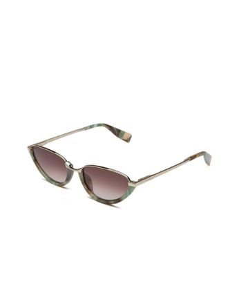 Furla SFUB16 Gradient Brown Lens Sunglasses - Gold