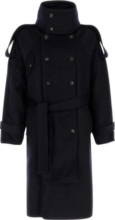 Ferragamo Wollmischmantel - - Coats - Herren - Blau - M