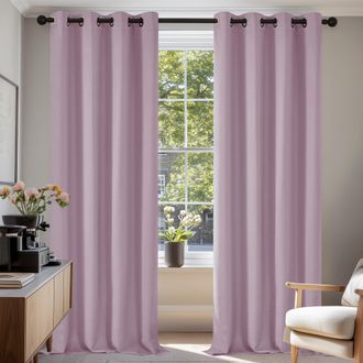 Deconovo verdunkelungsvorhang thermovorhang blickdichter mit &Ouml;sen Thermovorhang K&auml;lteschutz thermo gegen K&auml;lte Thermogardine Hitzeschutz, 270x140 cm(H&ouml;hexBreit