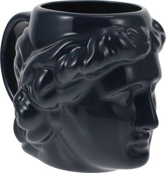 DOITOOL Römischer Wasserbecher Mit Skulpturenbecher Keramiktasse David-kopf-form Haushaltsbecher Mit Großem Fassungsvermögen Für Kaffee Und Milch