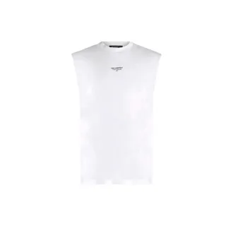 Karl Lagerfeld T-shirt col rond - Homme - Tops - Blanc - Taille: M