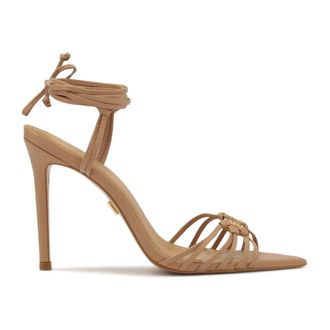 Kazar Beige hohe Sandalen um den Kn&ouml;chel gebunden - - Shoes - Damen - Beige - 36 EU