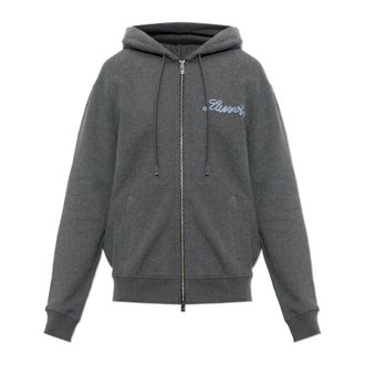 Lanvin Ribbon Zip-Up Hoodie - - Sweatshirts & Hoodies - Herren - Grau - L