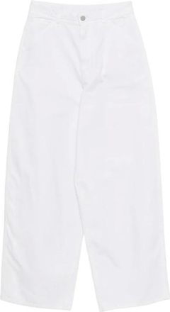Christophe Lemaire Femme, Jeans, Blanc, Taille: 38 FR Pantalon Large en Denim