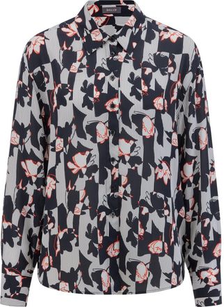 Basler Long-Bluse &uuml;berschnittener Schulter BASLER mehrfarbig