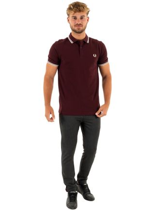 Fred Perry POLO UOMO FRED PERRY DOPPIA RIGA OXBLOOD
