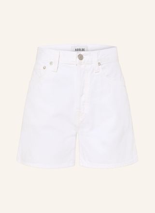 A Gold E Agolde Jeansshorts Parker Long weiss