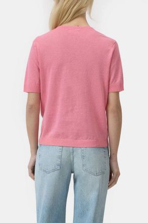 Closed Strickpullover V-neck short sleeve
