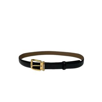 Givenchy Pre-owned Slim Leather Belt - - Pre-owned - Damen - Schwarzk - ONE SIZE