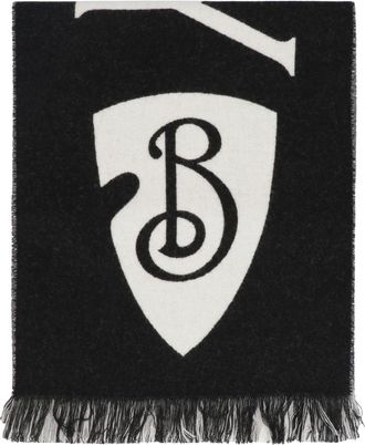 Burberry Homme, Accessoires, Noir, Taille: ONE Size Wool Scarf